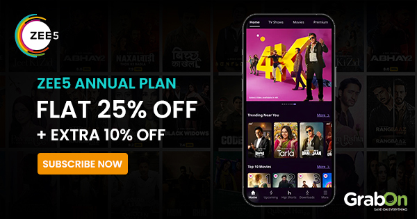 ZEE5 Coupon Codes: 50% + 15% OFF Promo Code Dec 2025