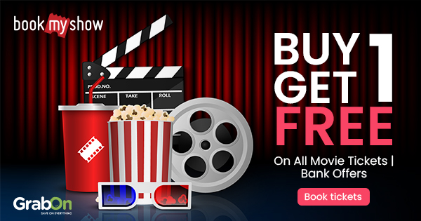 BookMyShow Coupons & Offers: Buy 1 Get 1 FREE