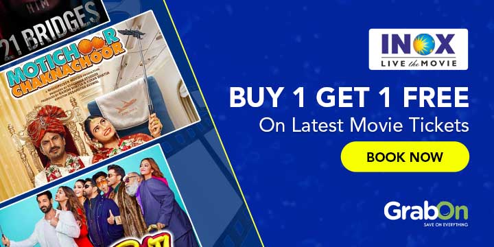 INOX Coupons & Offers, Voucher Codes → Buy 1 Get 1 FREE Ticket