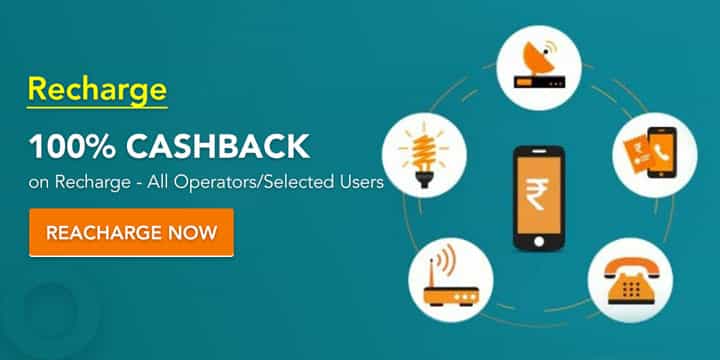 Today Recharge Offers: 100% Cashback Coupons & Promo Codes